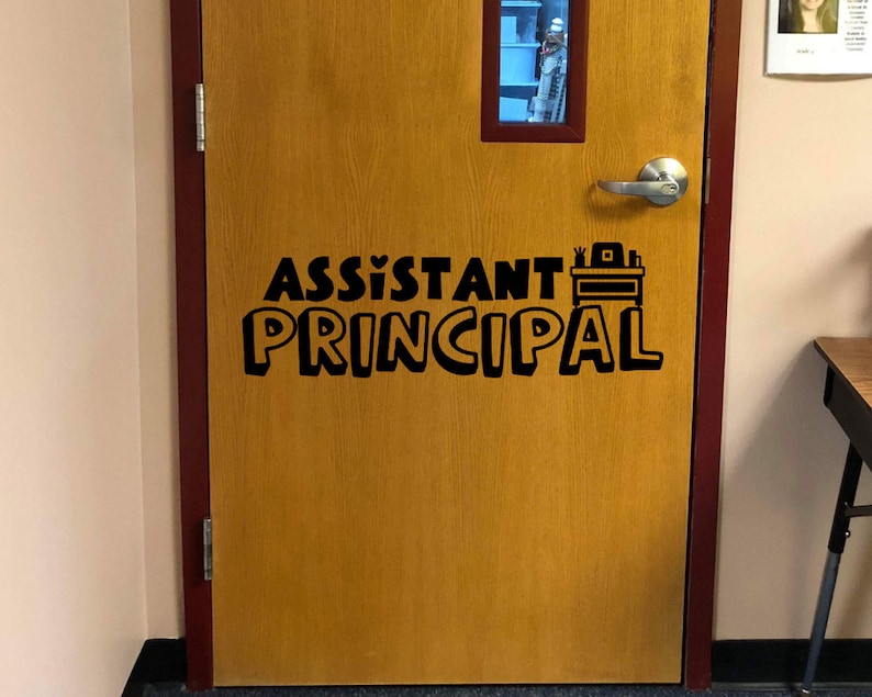 Assistant Principal Decal, School Principal Door Decoration, School ...