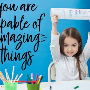 You Are Capable of Amazing Things Decal School Wall Decal, Classroom ...