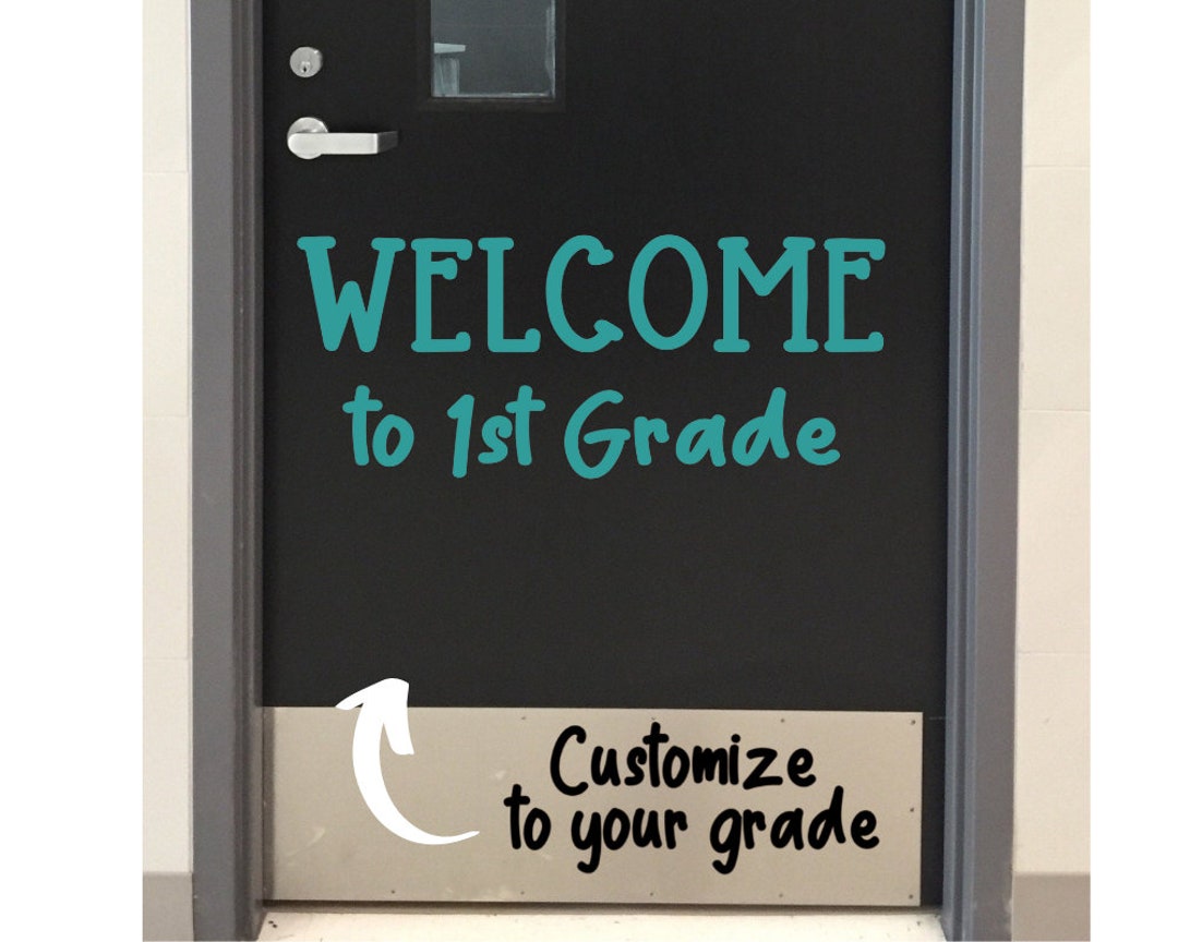 Welcome to School Decal, Welcome to First Grade Decal, Welcome to ...