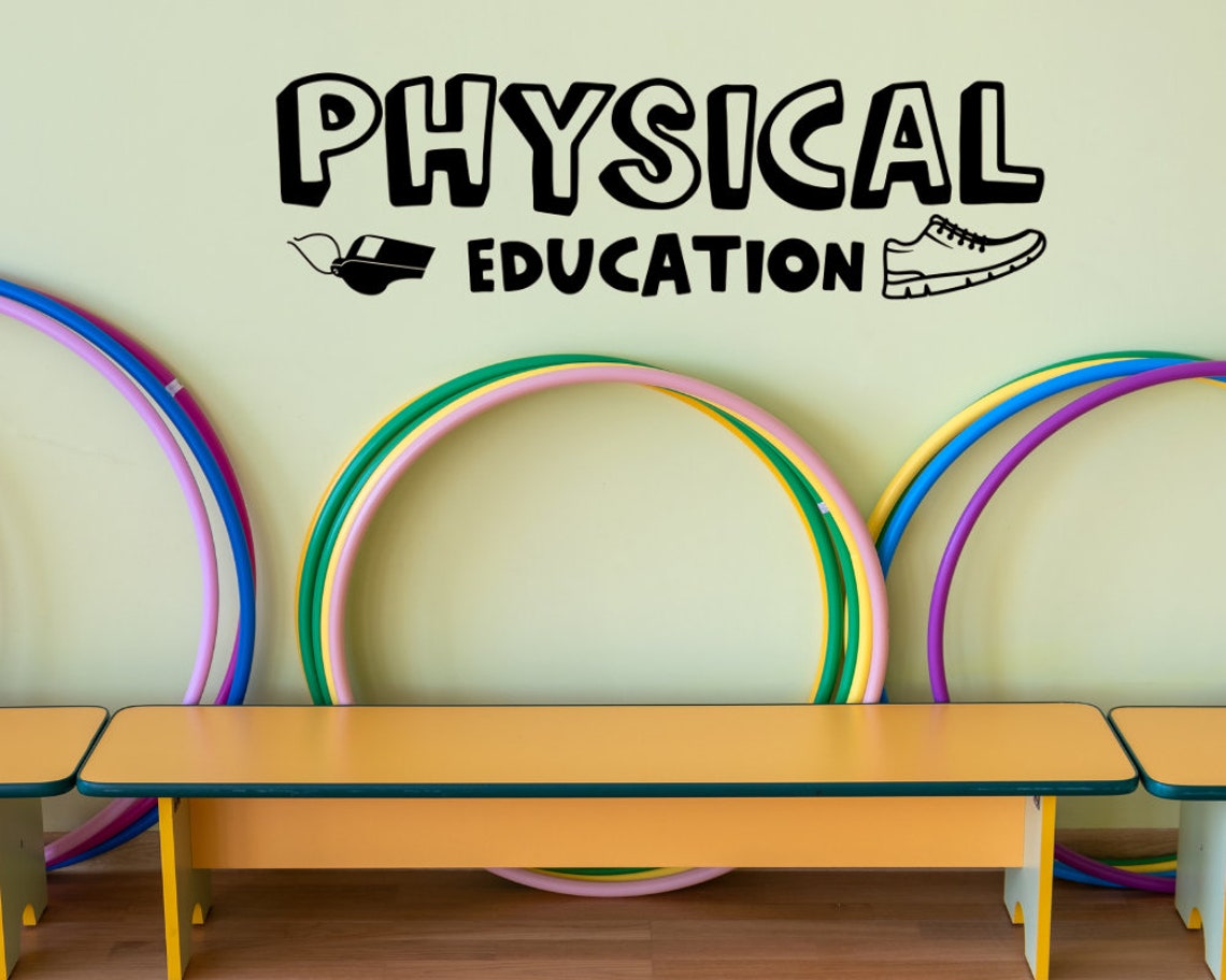 Physical Education Decal Teacher Decal Classroom Door Decal - Etsy