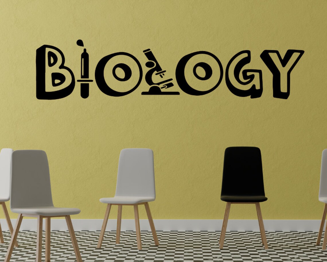 Biology Decal, Biology Teacher, Classroom Door Decal for Biology ...