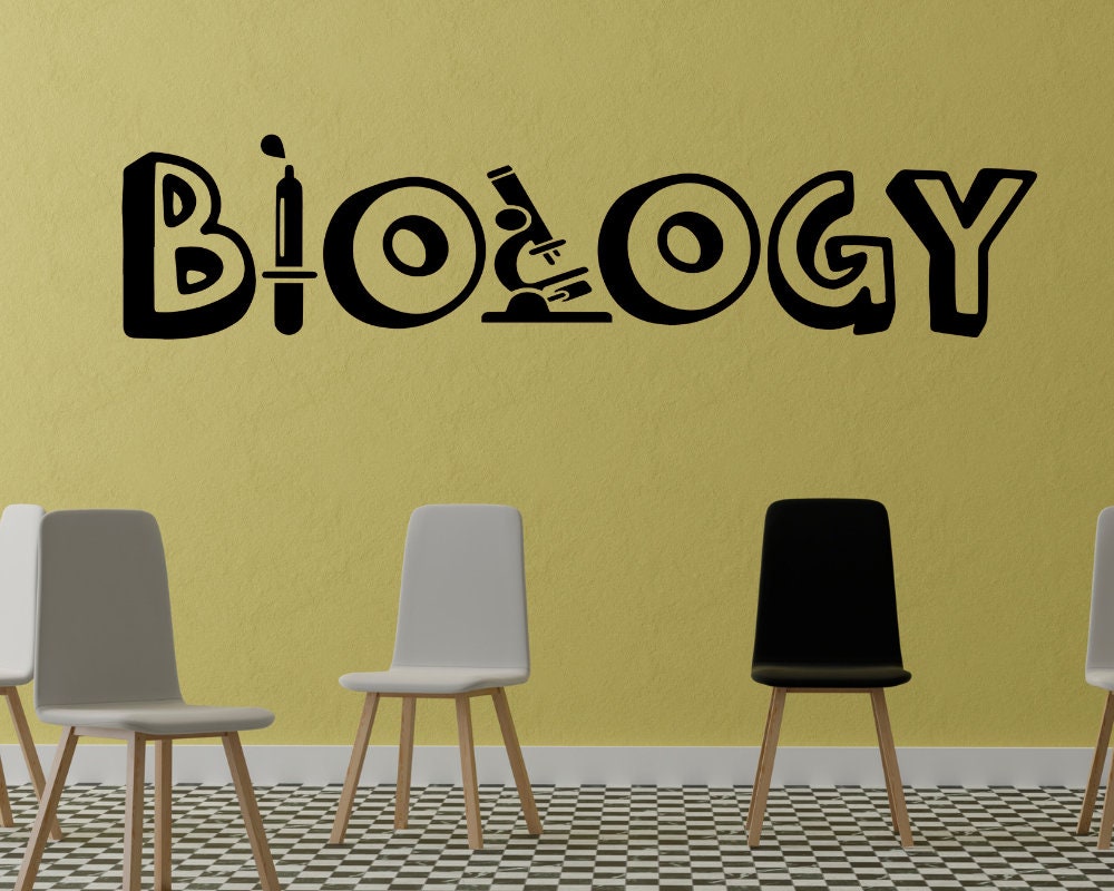Biology Decal Biology Teacher Classroom Door Decal for - Etsy