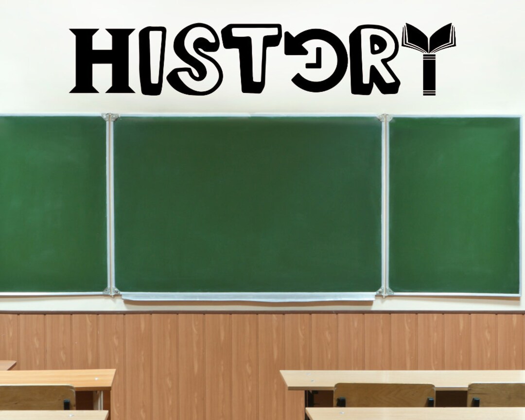 History Decal, History Class Decor, History Classroom Decal, High ...