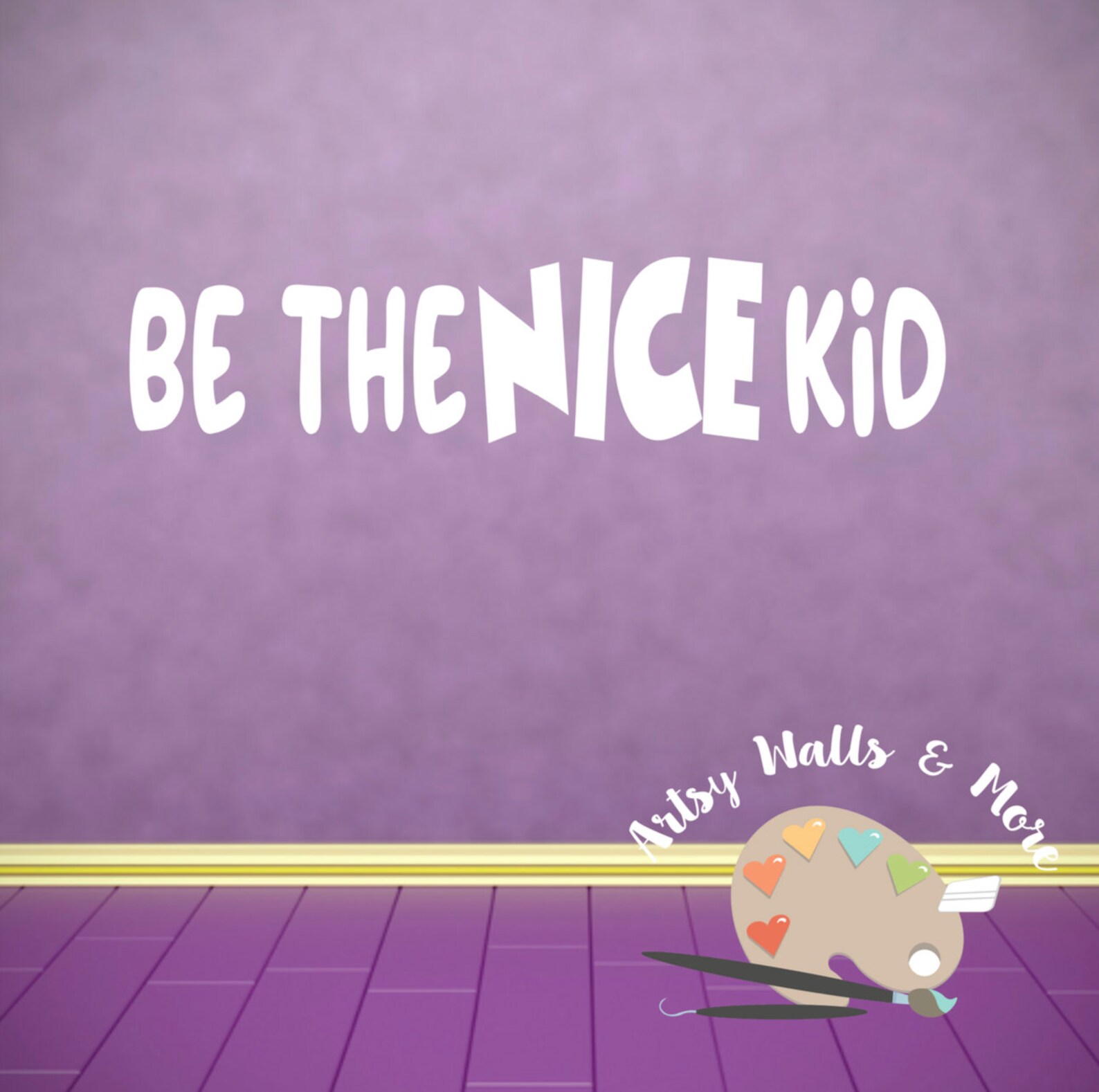 Be the NICE Kid Vinyl Wall Decal Classroom WALL Decal School - Etsy