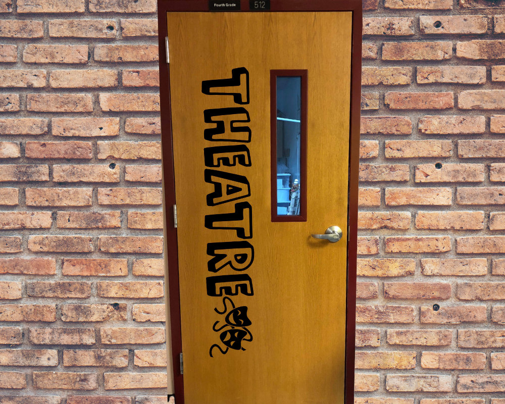 Theatre Decal Theatre Teacher Decal Drama Classroom Door - Etsy