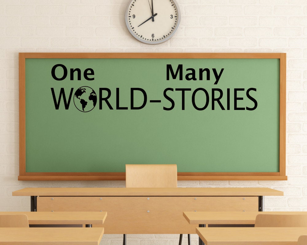 One World Many Stories Decal World History Decal History - Etsy