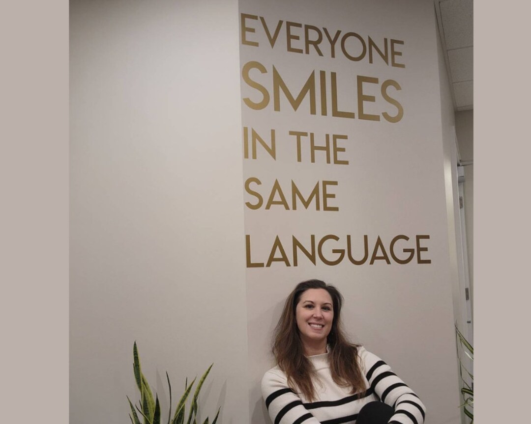 Everyone Smiles in the Same Language Wall Decal, Doctor Office Wall ...