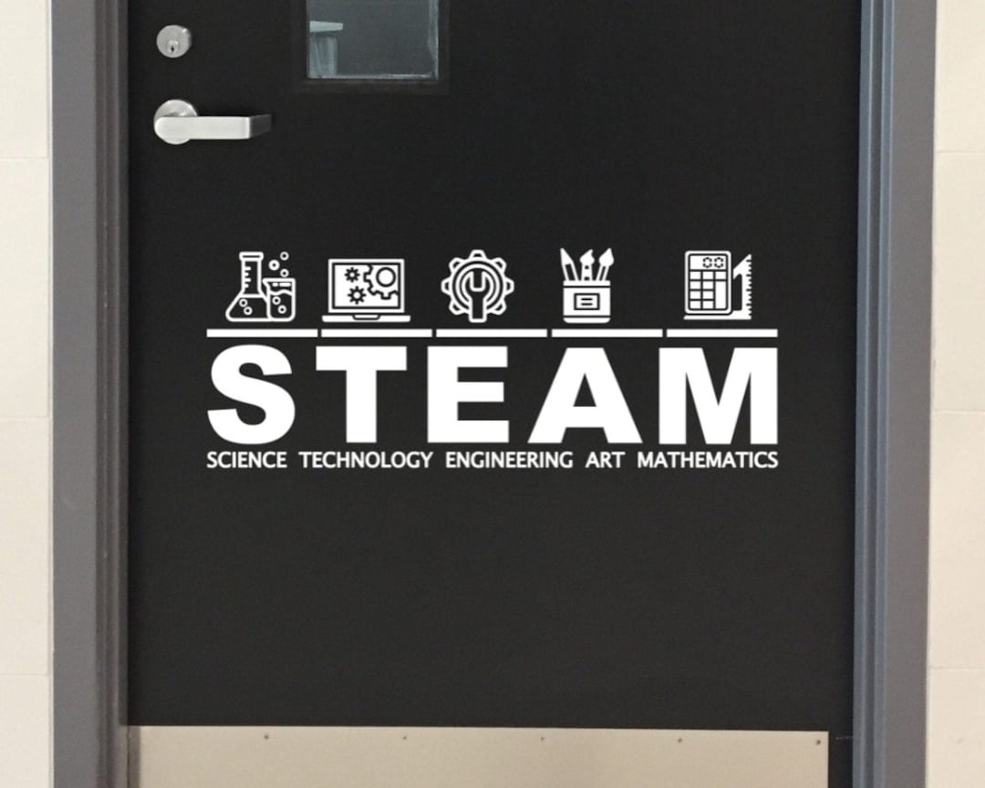 STEAM Decal, STEAM Classroom Decal, Science Classroom Decal, Science ...