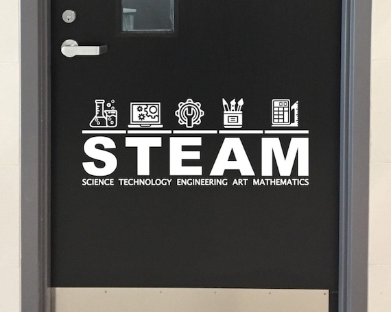 STEAM Decal STEAM Classroom Decal Science Classroom Decal | Etsy