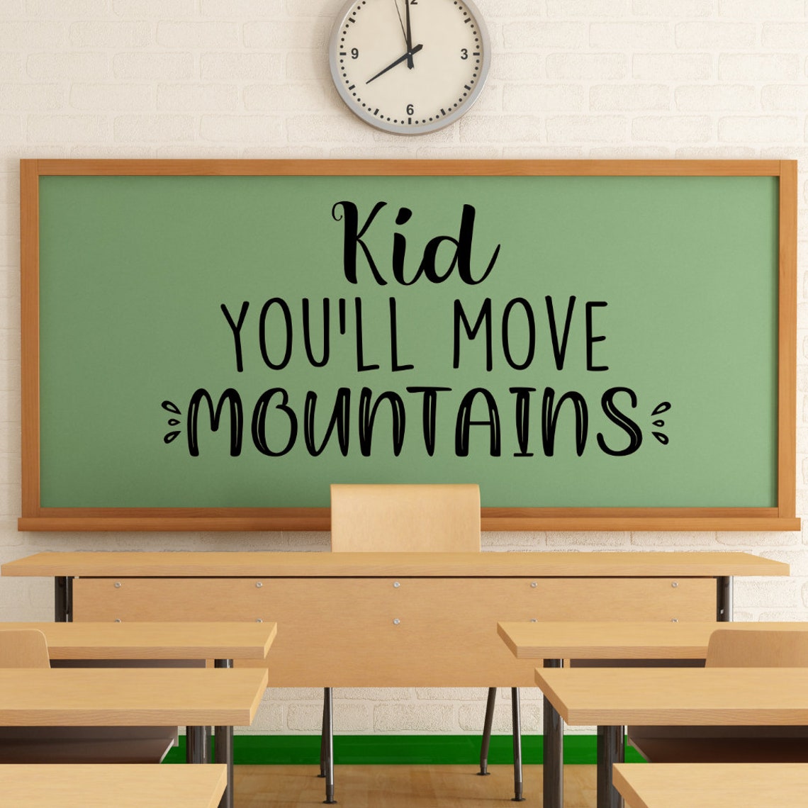 Kid You'll Move Mountains Decal Classroom Door Decal | Etsy