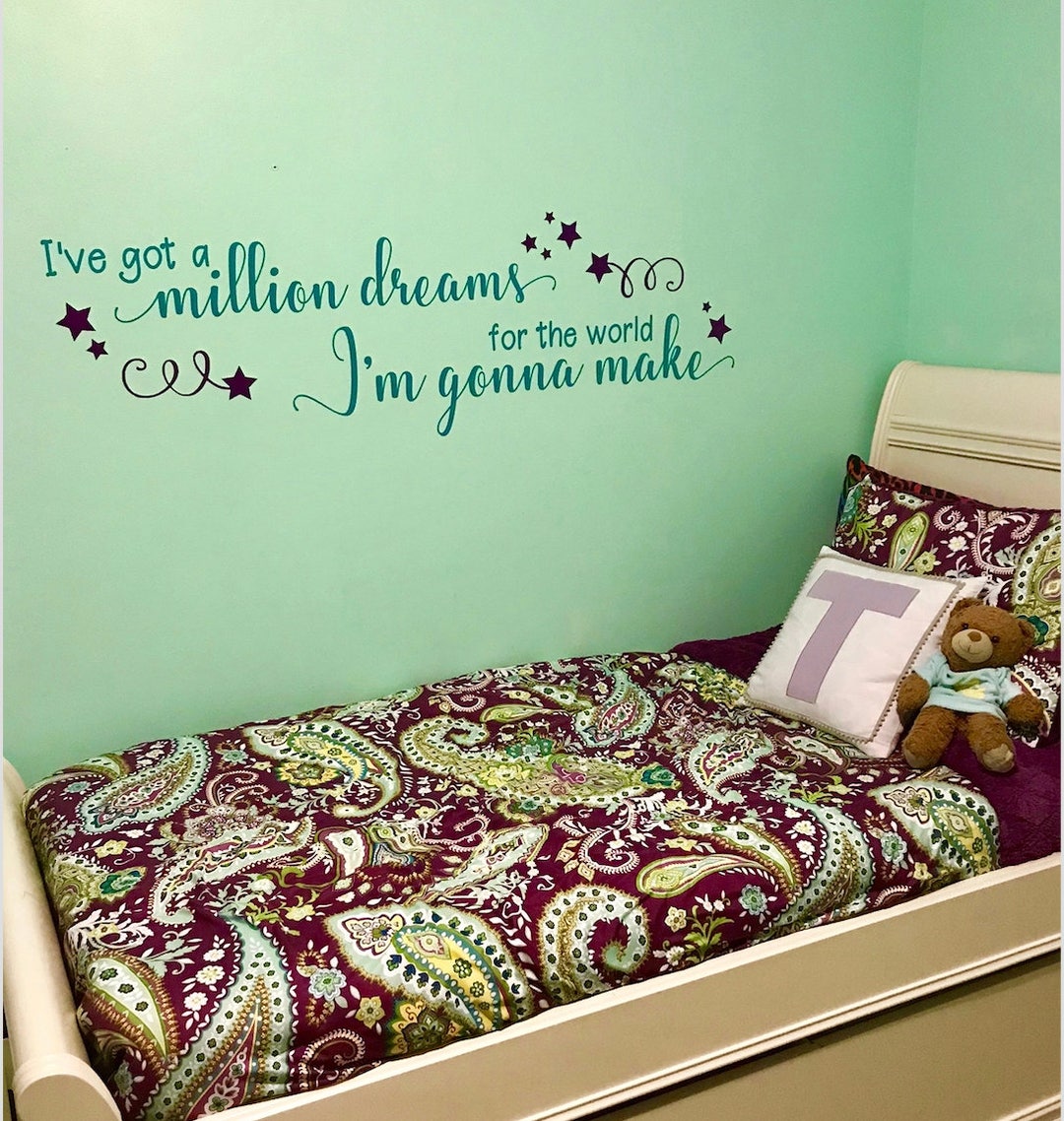 The Greatest Showman Vinyl Wall Decals, I've Got a Million Dreams for ...