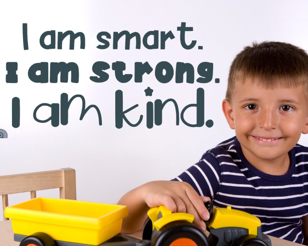 I am Smart I am Strong I am Kind decal Positive | Etsy