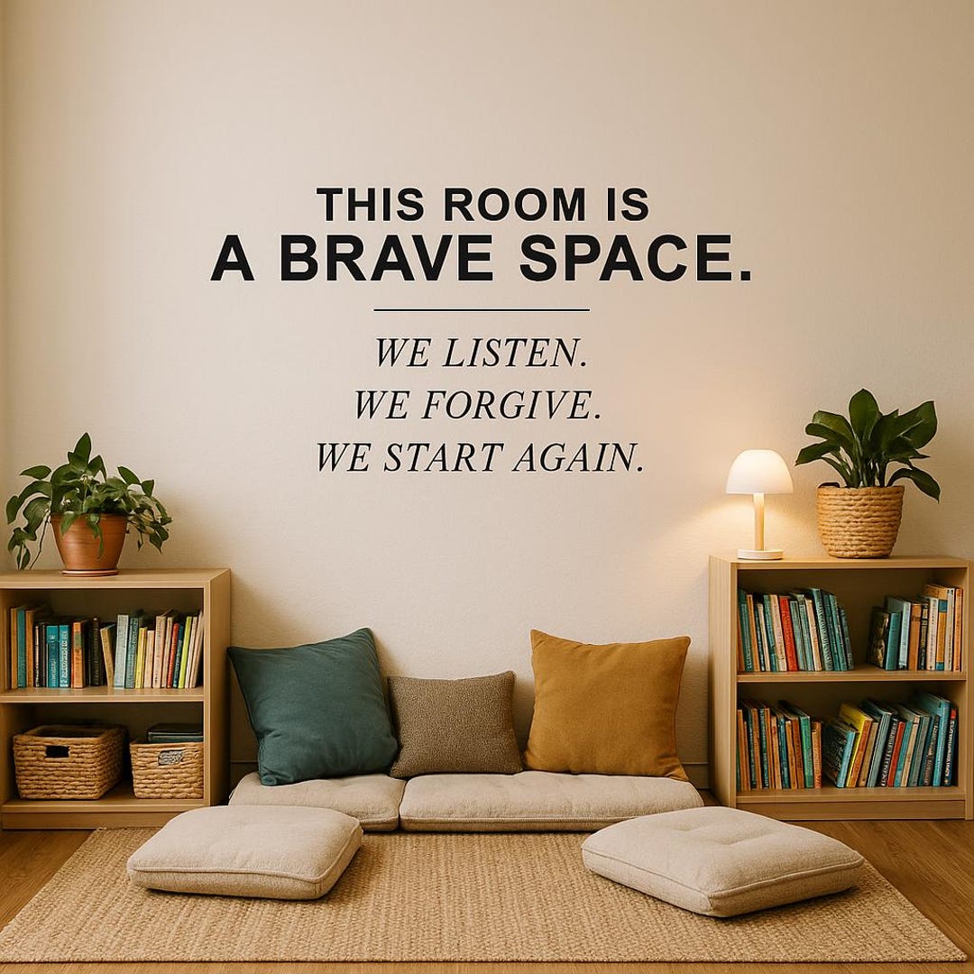 Brave Space Classroom Wall Decal | Inclusive Teacher Door Decor ...