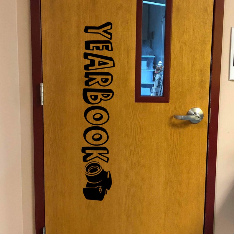 Yearbook Classroom Decal, Yearbook Decal With Camera Image for Yearbook ...