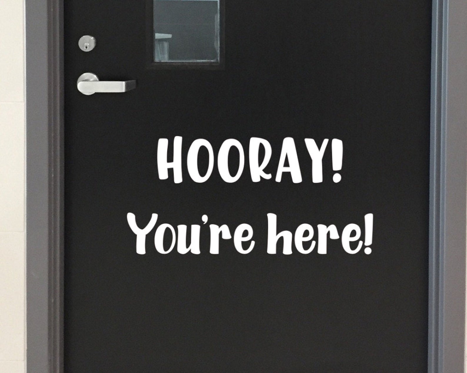 Hooray You're Here Classroom Door Decal School Door - Etsy