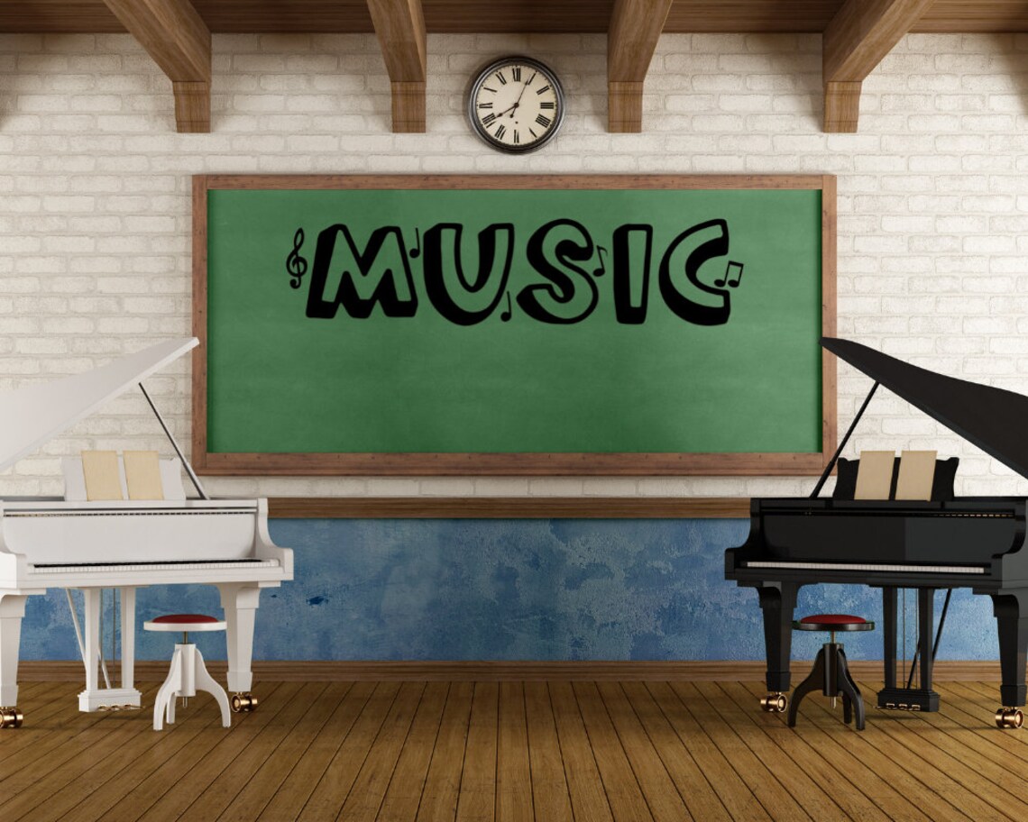 Music Decal, Music Teacher Decal, Music Classroom Door Decal, Back to ...