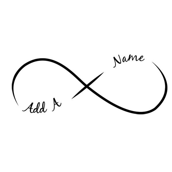 Infinity Vinyl Decal, Faith, Love, Blessed, Add-a-name Infinity Vinyl ...