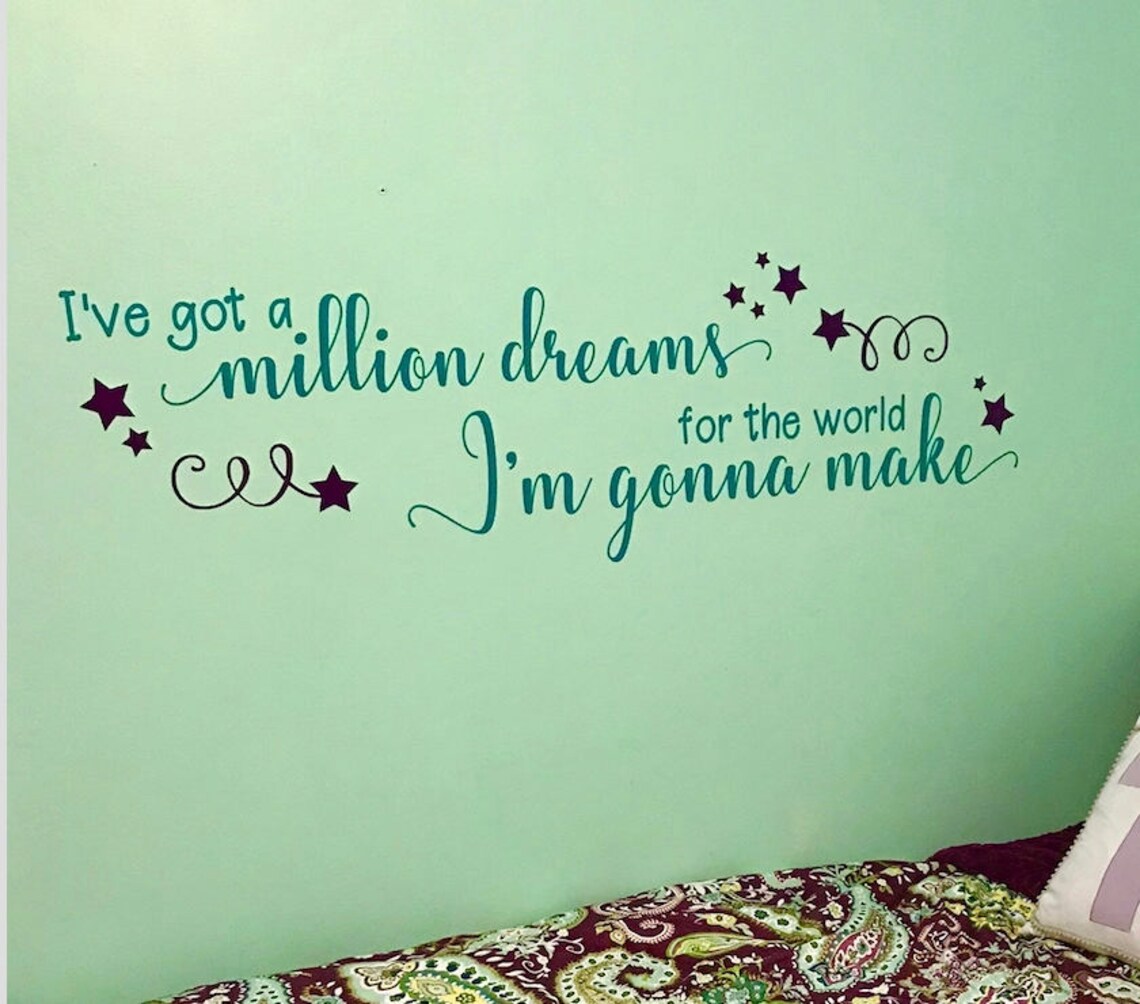 The Greatest Showman Vinyl Wall Decals I've Got a Million - Etsy