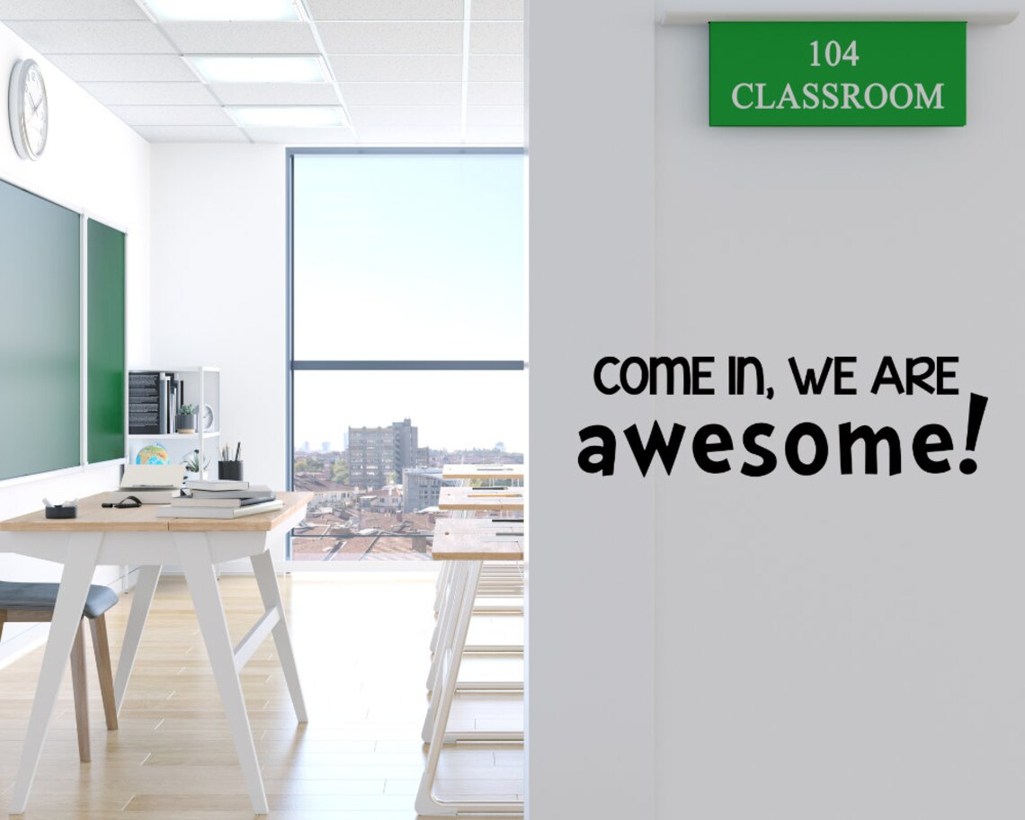 Come in We Are Awesome Decal Welcome Decal Growth Mindset - Etsy