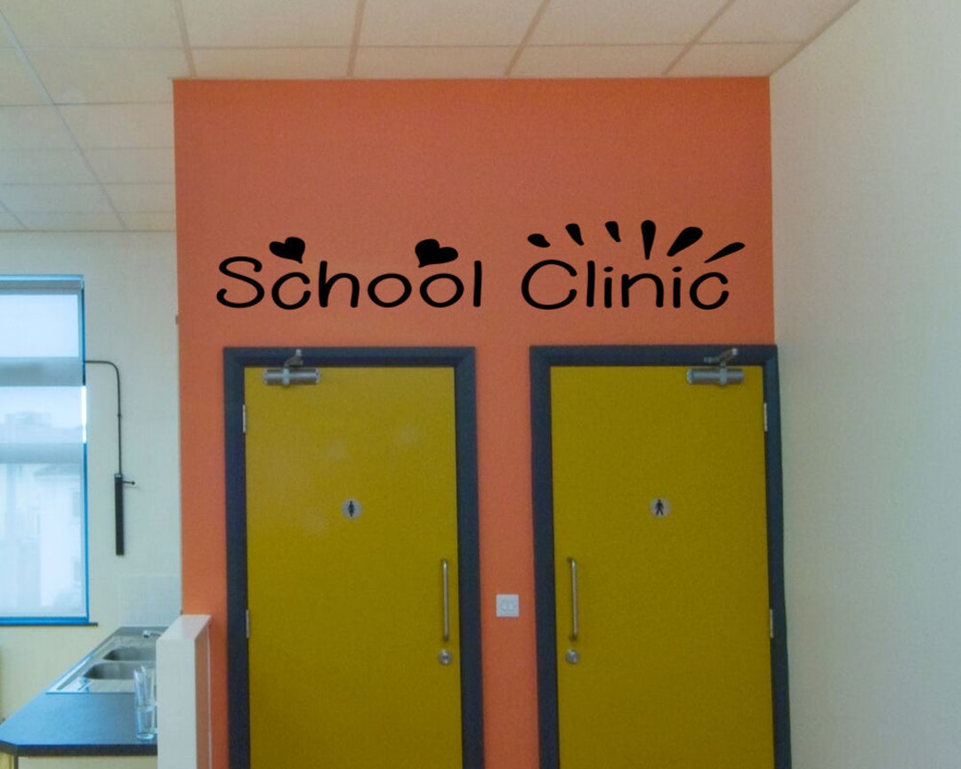 School Clinic Wall Decal, School Classroom Decal, School Nurse Decal ...