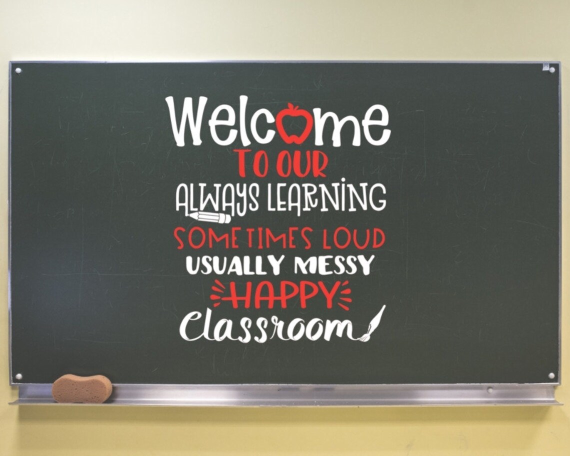 Welcome to Our Classroom Door Decal Sticker, Welcome Quote for ...