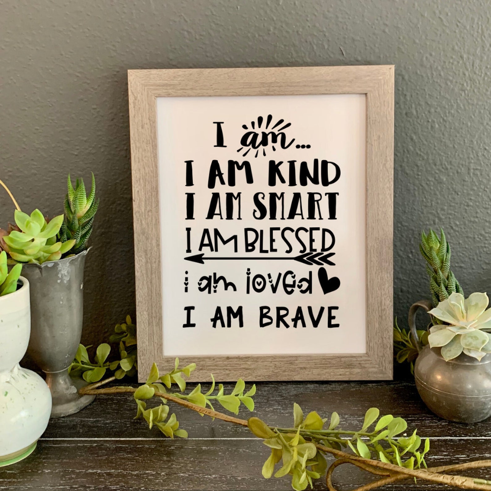 I Am Statements Picture Positive Affirmations Picture for - Etsy