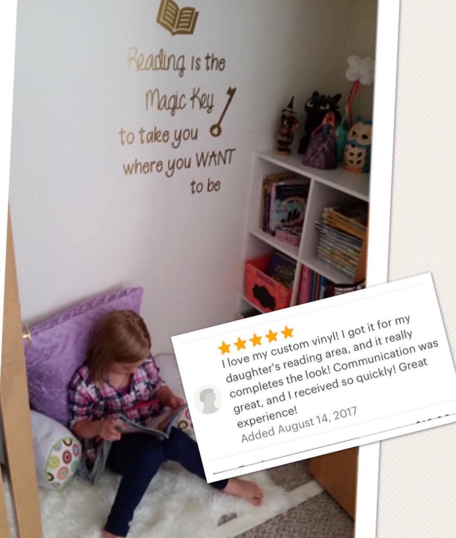 Reading is the Magic Key to Take You Where You Want to Be Vinyl Wall ...