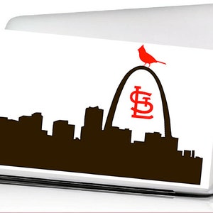 St. Louis Skyline Vinyl Decal With STL and the St. Louis Arch Saint ...