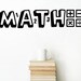 Math Decal Math Teacher Classroom Door Decal for Math - Etsy
