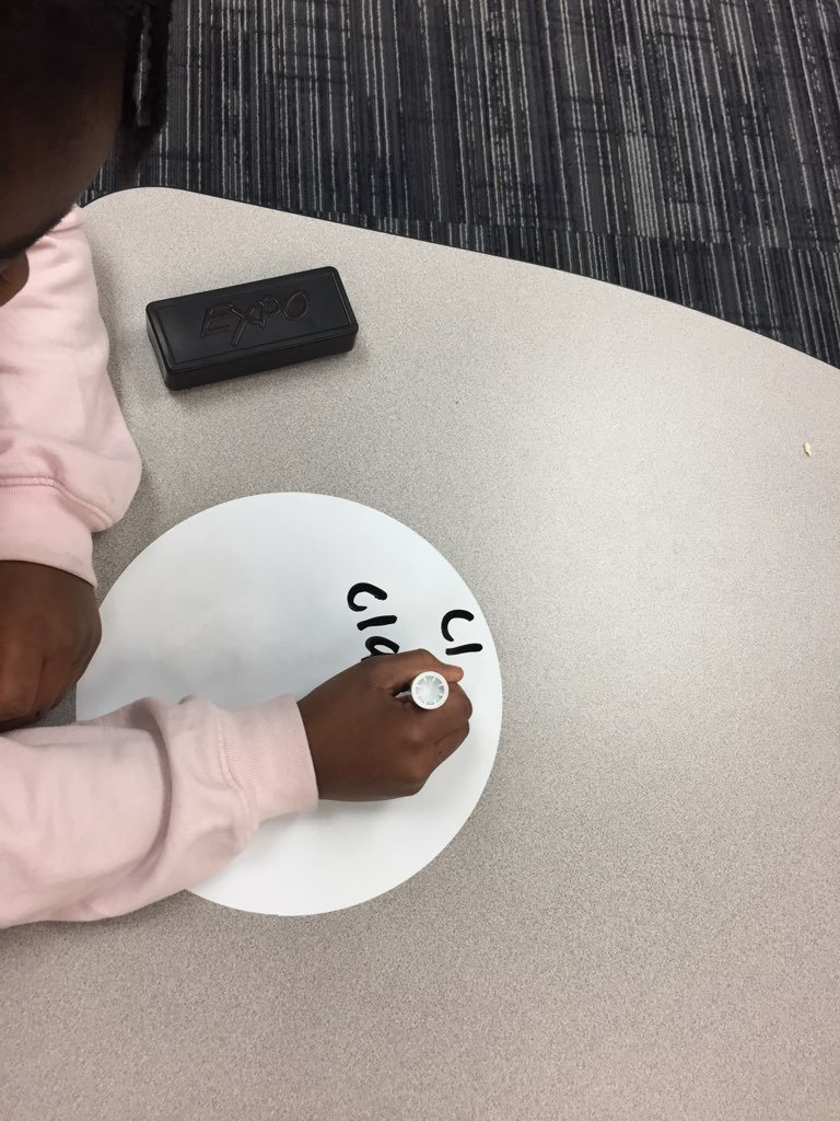 10 White Dry Erase Circle Decals Reading Table Dry - Etsy