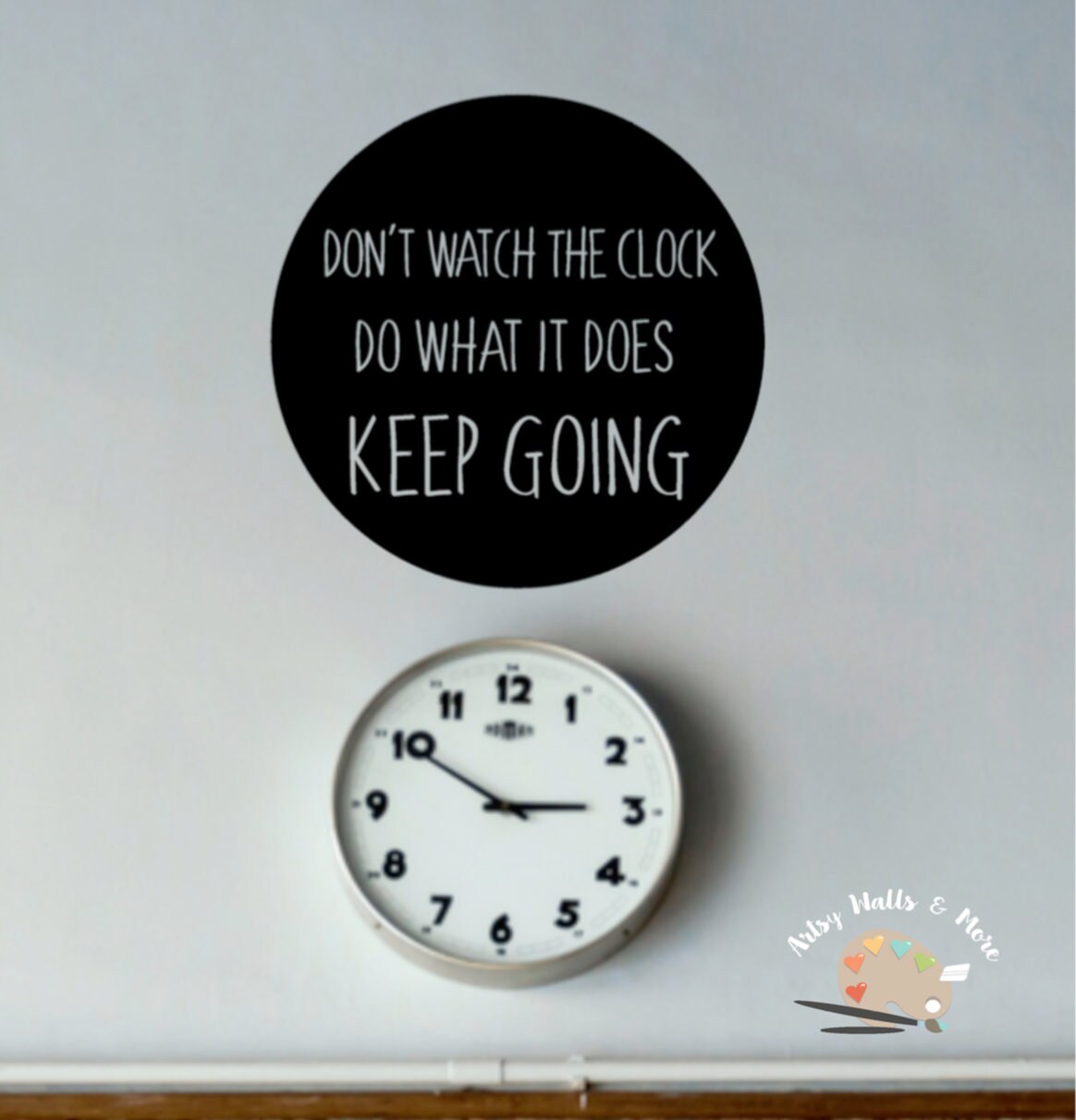School Classroom clock wall decal Don't watch the clock Do | Etsy