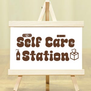 Self Care Station, Decal for School Nurse Office or School Health Aide ...