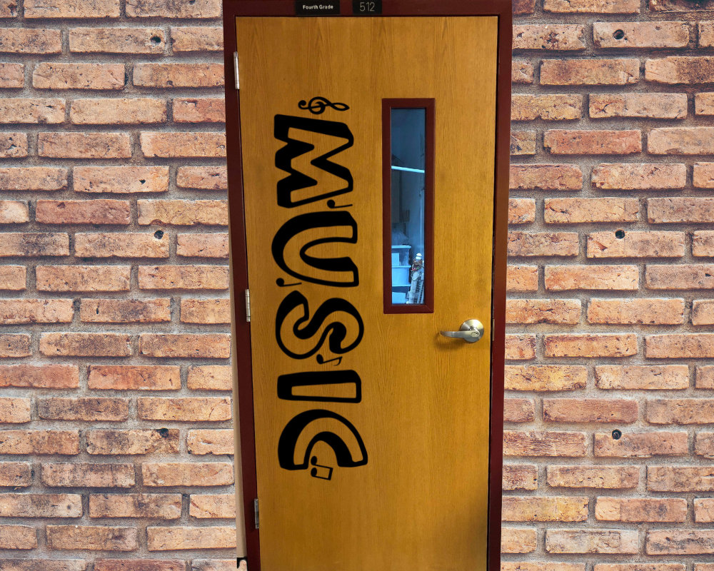 Music Decal, Music Teacher Decal, Music Classroom Door Decal, Back to ...