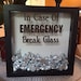 Shadow Box-in Case of Emergency Break Glass, Coffee Shadow Box, Coffee ...