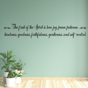 Fruits of the Spirit Decal, the Fruit of the Spirit is Love, Joy, Peace ...