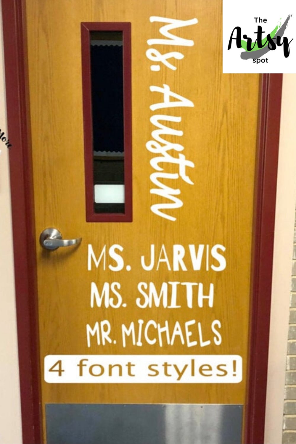 Teacher Name Decal Teacher Decal Classroom Door Vinyl Wall - Etsy