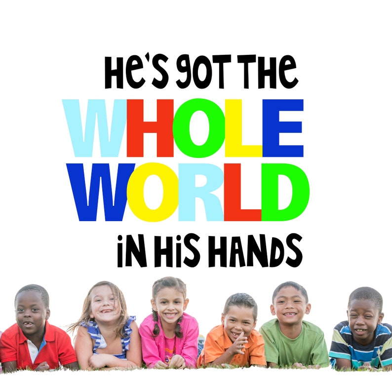 Jesus Loves the Little Children of the World Vinyl Wall Decal, Jesus ...