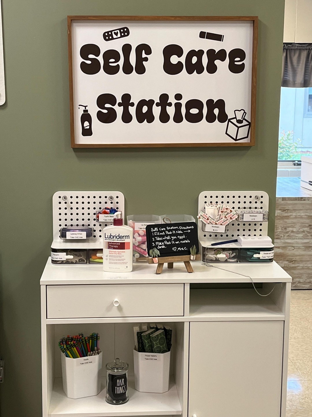 Self Care Station, Decal for School Nurse Office or School Health Aide ...