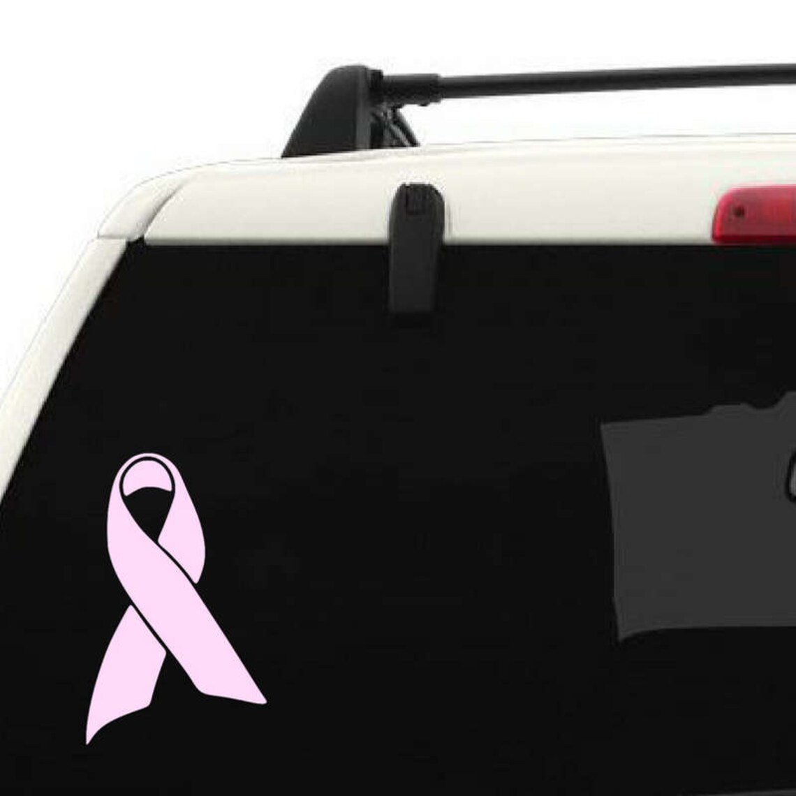 Pink Ribbon Car Window Vinyl Decal Laptop/mac Decal Pink | Etsy