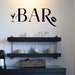 Bar Decal, Coffee Bar Decal, Bar With Cocktail and Coffee Bean Decal ...