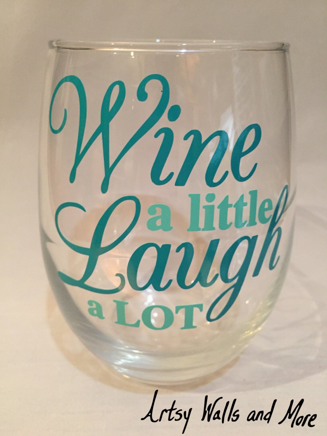 Wine A Little Laugh A Lot Wine Glass Husband Beer Glass Mug Etsy