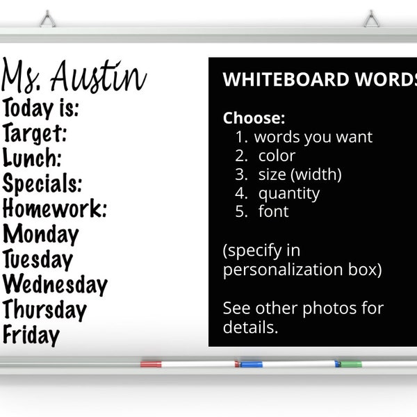 Custom Whiteboard - Etsy