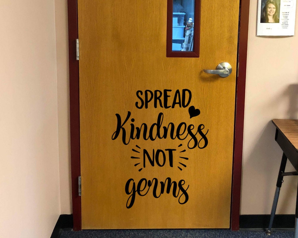 Spread Kindness Not Germs Decal School Nurse Decor Nurse - Etsy