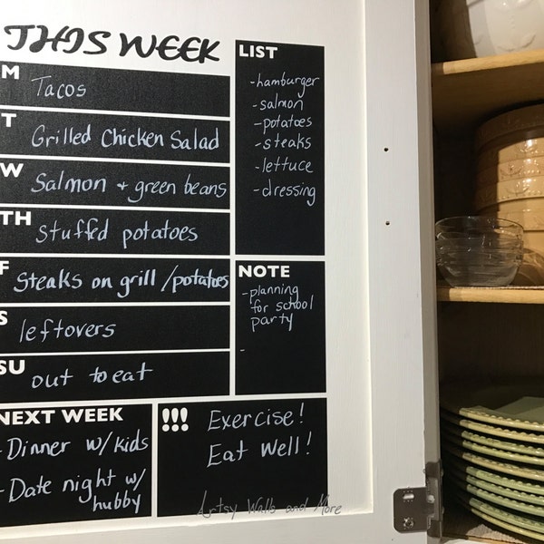 Chalkboard Calendar - Etsy