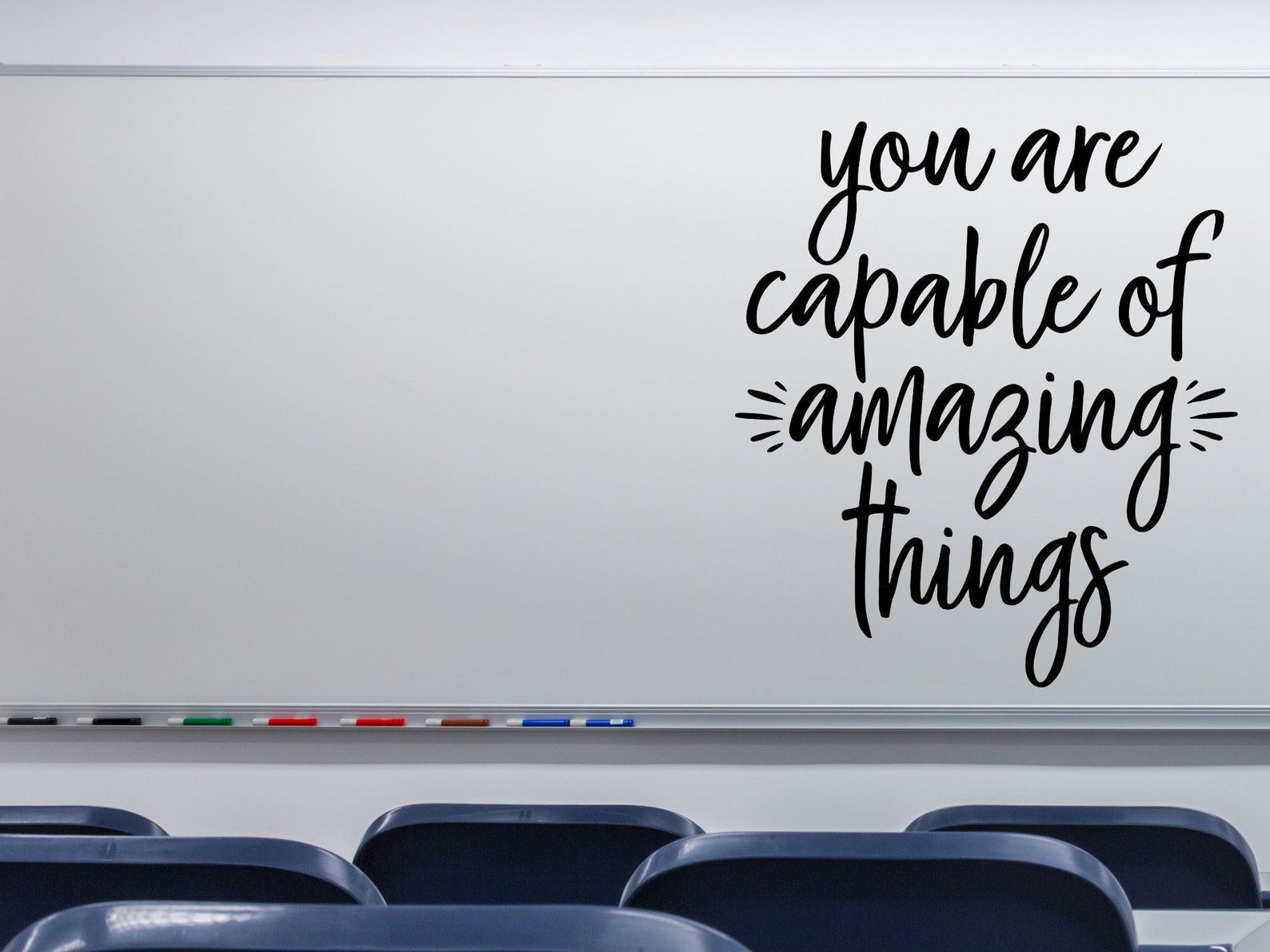 You Are Capable of Amazing Things Decal School Wall Decal - Etsy