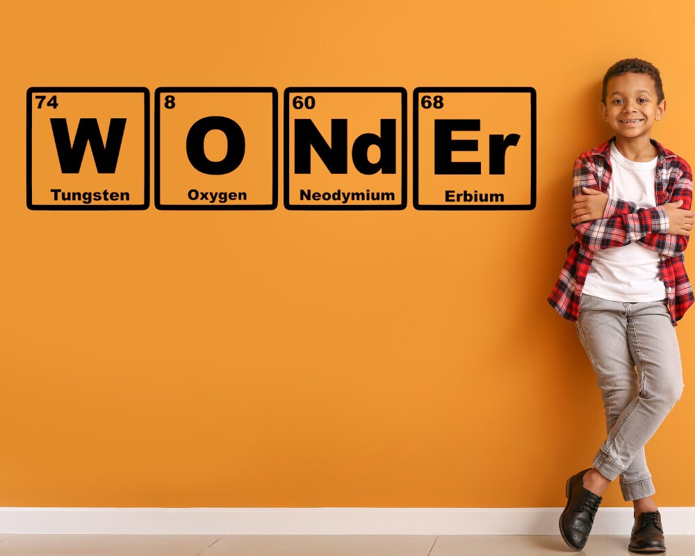 WONDER Decal With Periodic Table of Elements Chemistry - Etsy