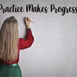 Practice Makes Progress Wall Decal, School Decal, Classroom Wall Decal ...