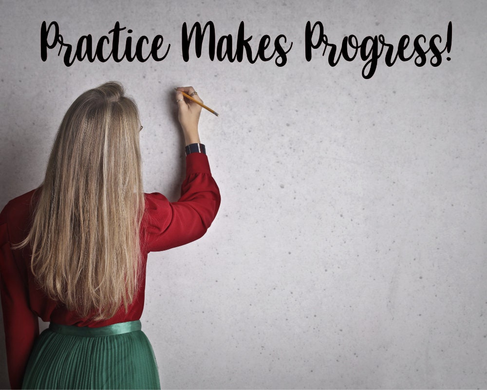 Practice Makes Progress Wall Decal School Decal Classroom - Etsy UK