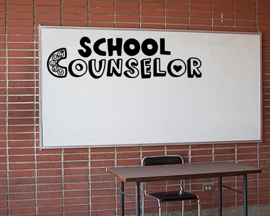 School Counselor Decal Guidance Counselor Decor School - Etsy