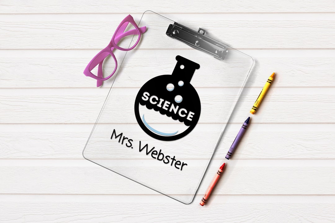 Science Teacher Gift Personalized Clipboard, Teacher Appreciation ...